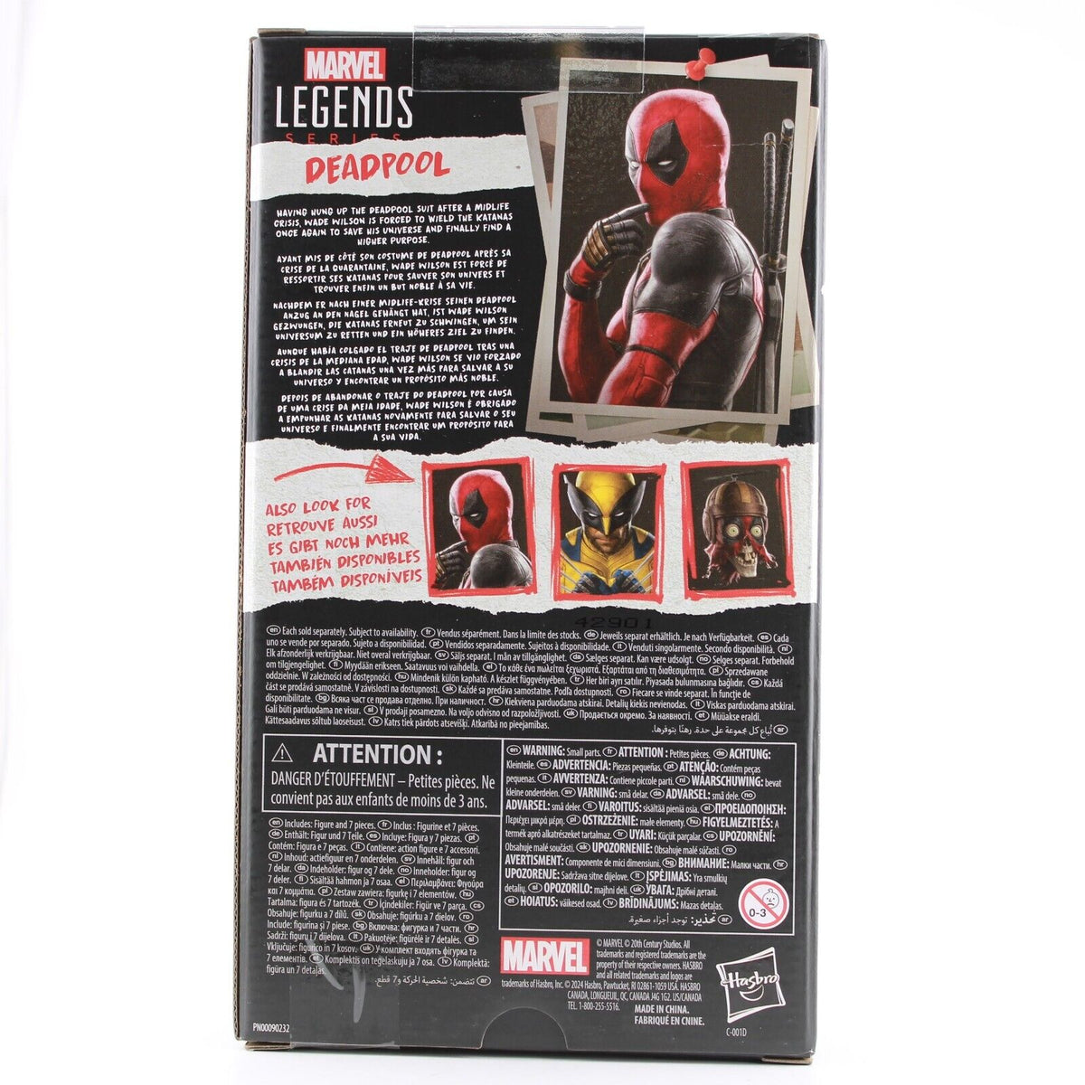 Hasbro Marvel Legends Deadpool & Wolverine - Deadpool - 6 Inch Action – Blueberry Cat
