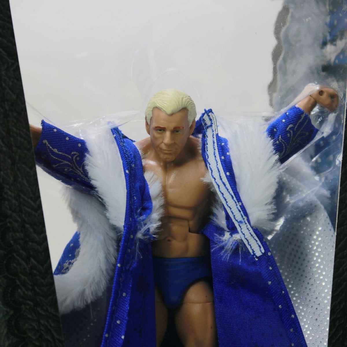 Mattel WWE Defining Moments Ric Flair Action Figure Blue Robe – Blueberry Cat