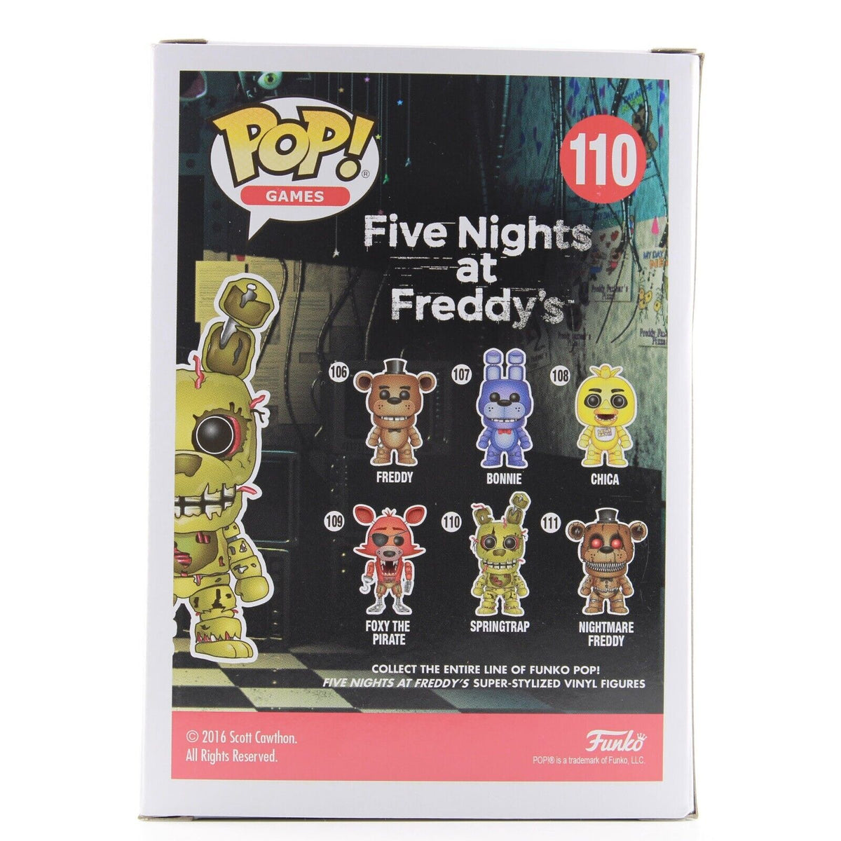 Funko Pop Five Nights at Freddy's - Springtrap - GameStop Exclusive ...