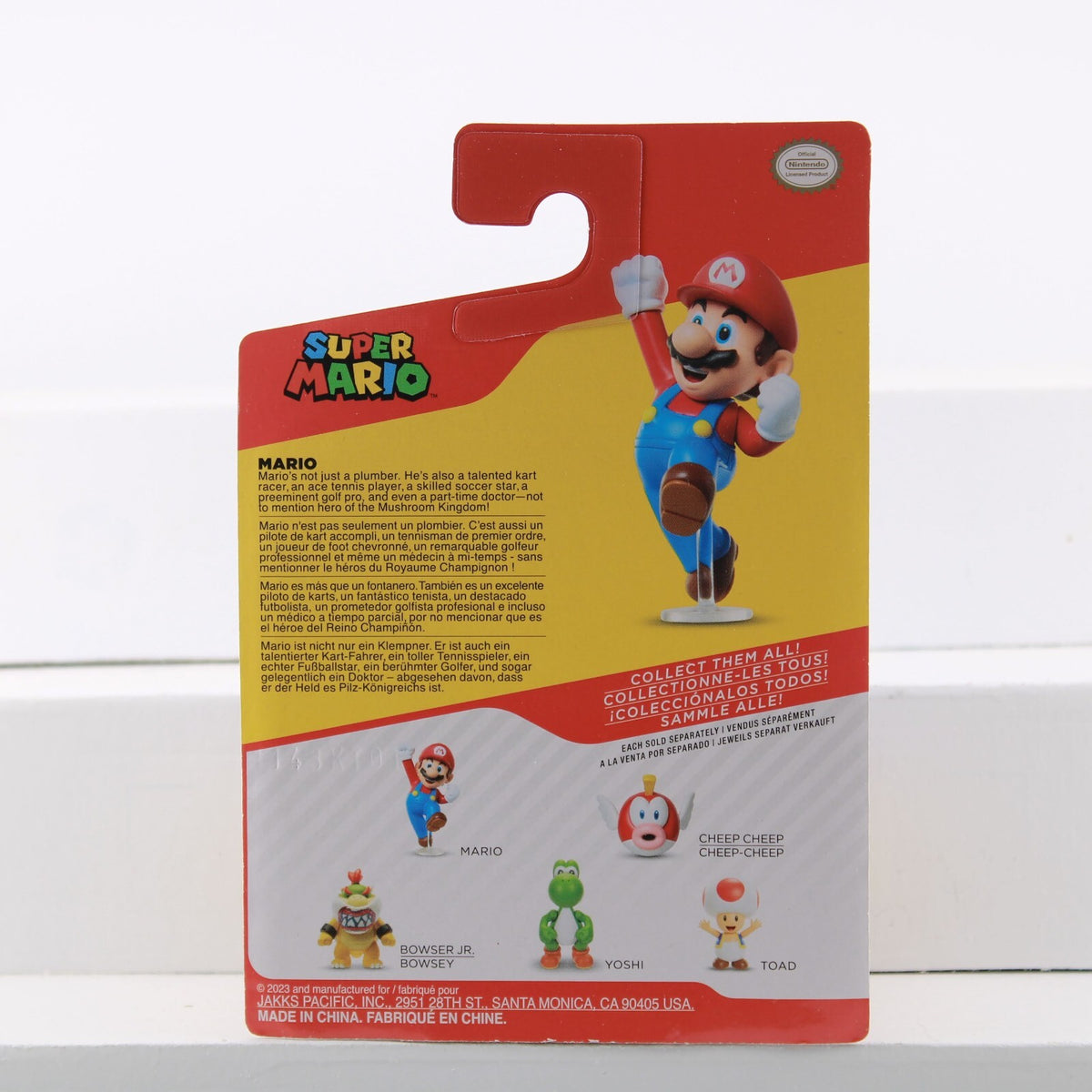 World of Nintendo Super Mario - Jumping Mario w/Stand 2.5" Figure Jakk ...