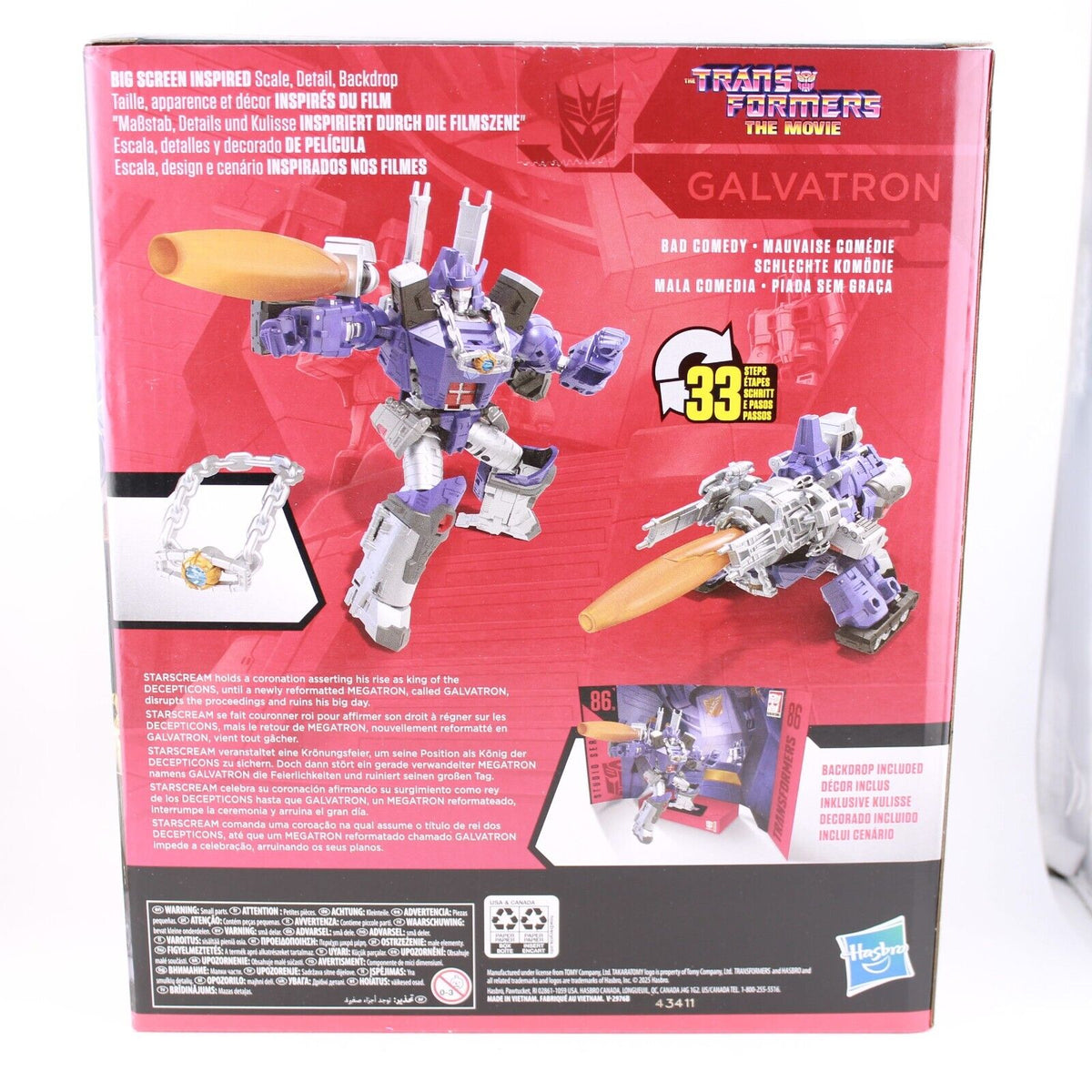 Transformers Studio Series 86 - Galvatron - Leader Class - Figure ...