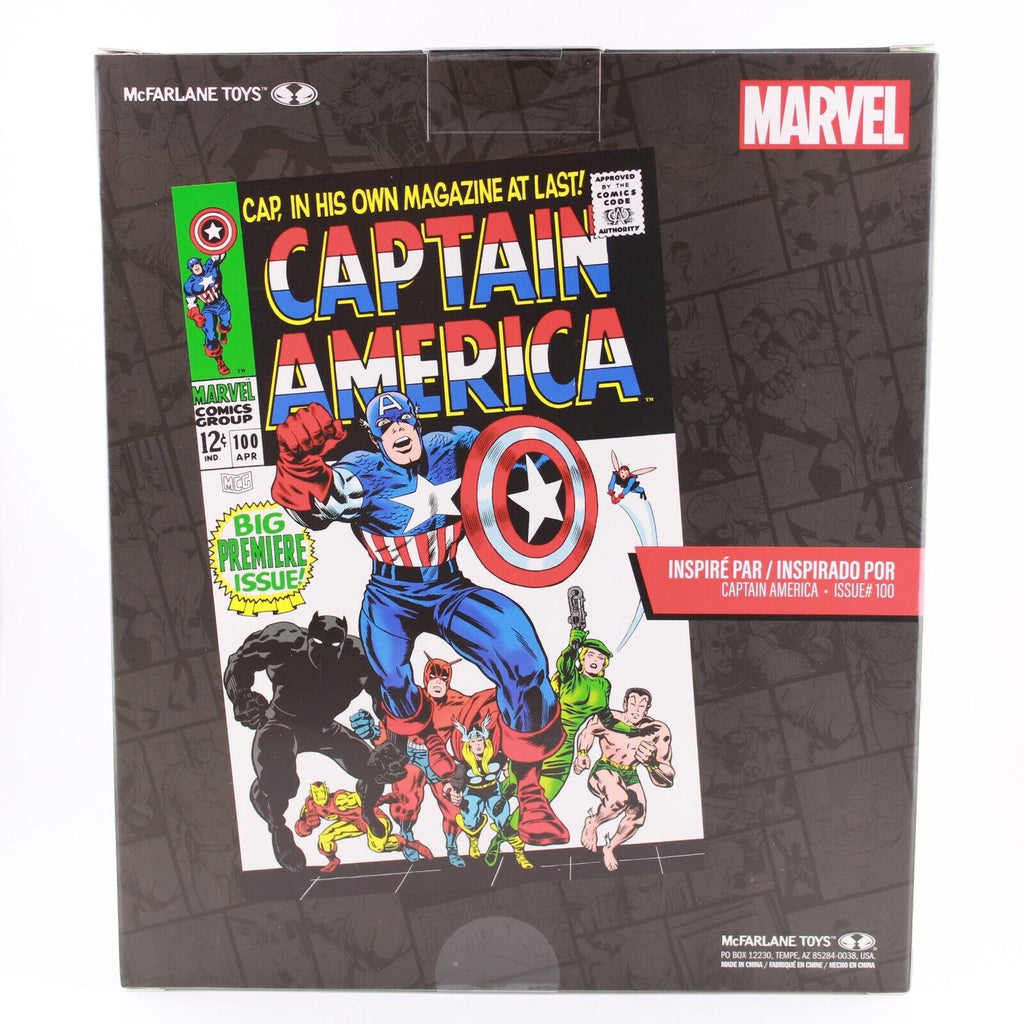 McFarlane Toys Marvel - Captain America Issue 100 - Statue + Scene ...