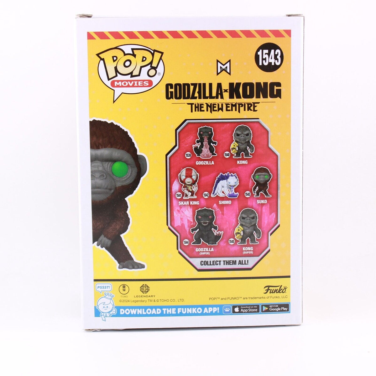 Funko Pop Godzilla x Kong: The Empire - Suko - 2024 Figure # 1543 ...