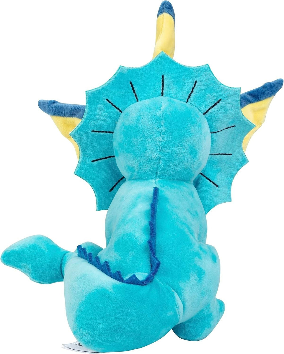 Pokemon Vaporeon 8" Plush - Officially Licensed - Eevee Evolution Figu ...