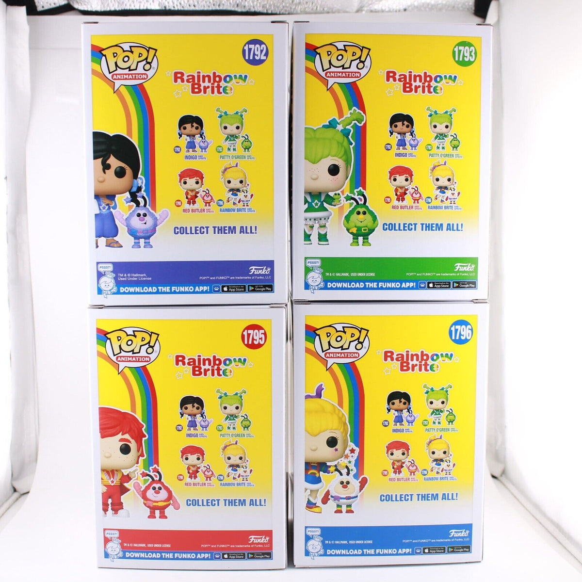 Funko Pop Rainbow Brite , Red Butler, Patty O'Green, Indigo, Sprite ...