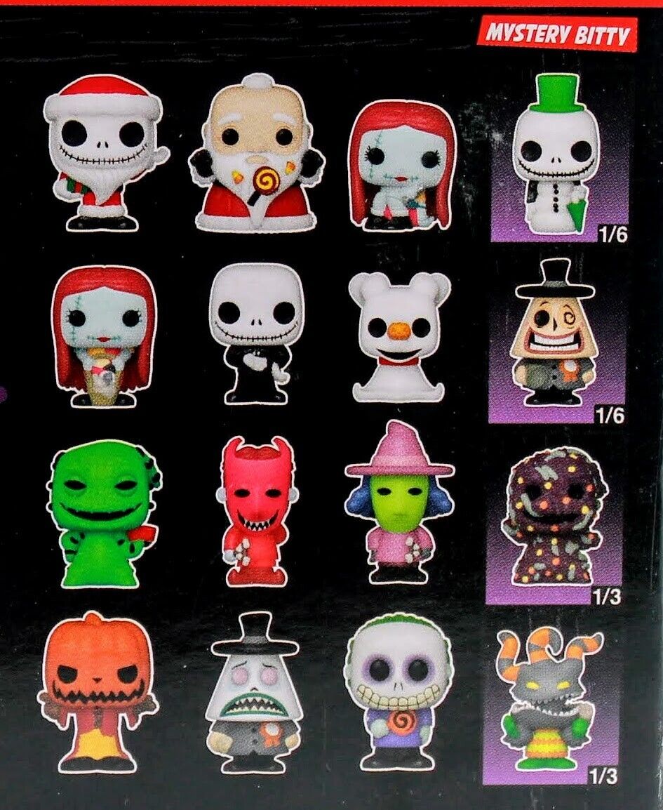 Funko Bitty Pop Nightmare Before Christmas Sally / Jack Skellington Ze ...