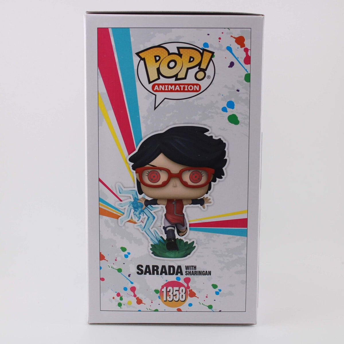 Funko Pop Boruto Sarada w/Sharingan GITD EE Exclusive Figure # 1358 Na ...