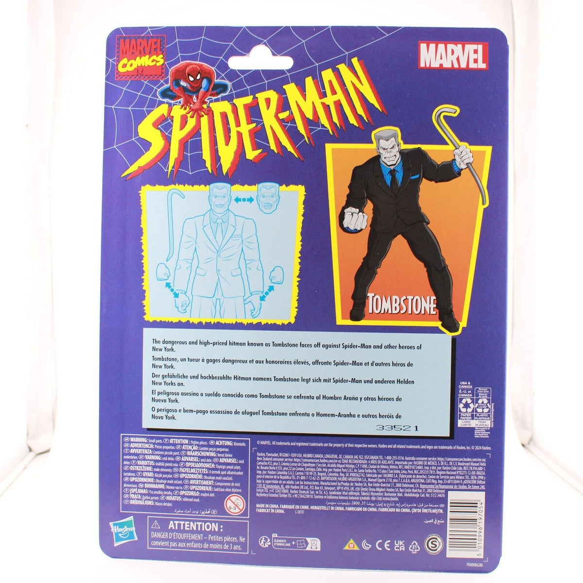 Marvel Legends Spider-Man Retro - Tombstone - Retro 6" Action Figure ...