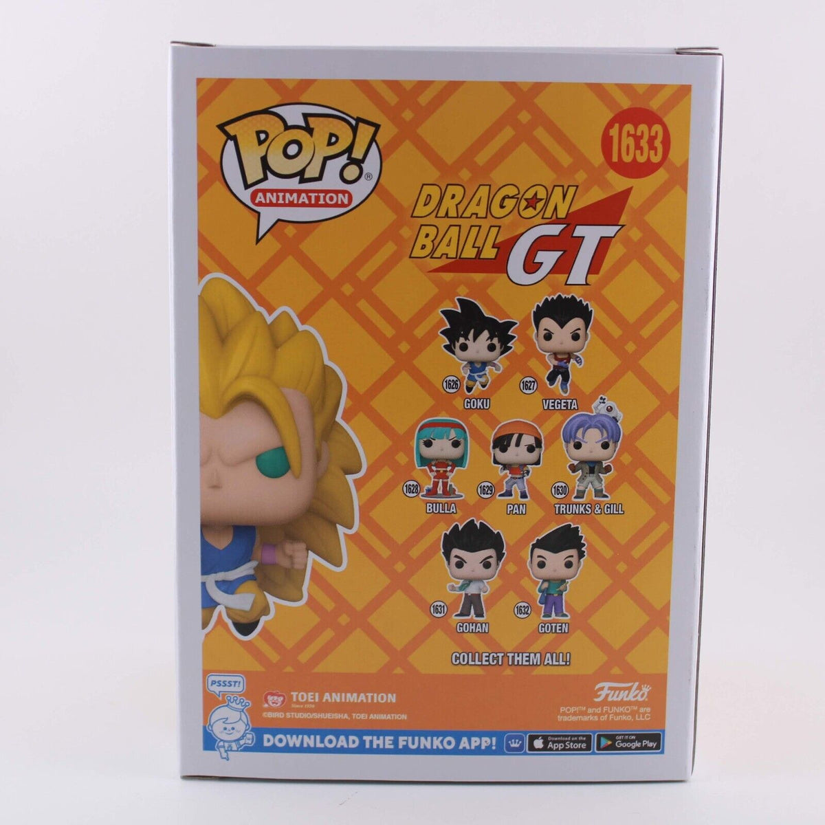 Funko Pop Dragon Ball GT - Super Saiyan 3 Goku - EE Exclusive # 1633 ...