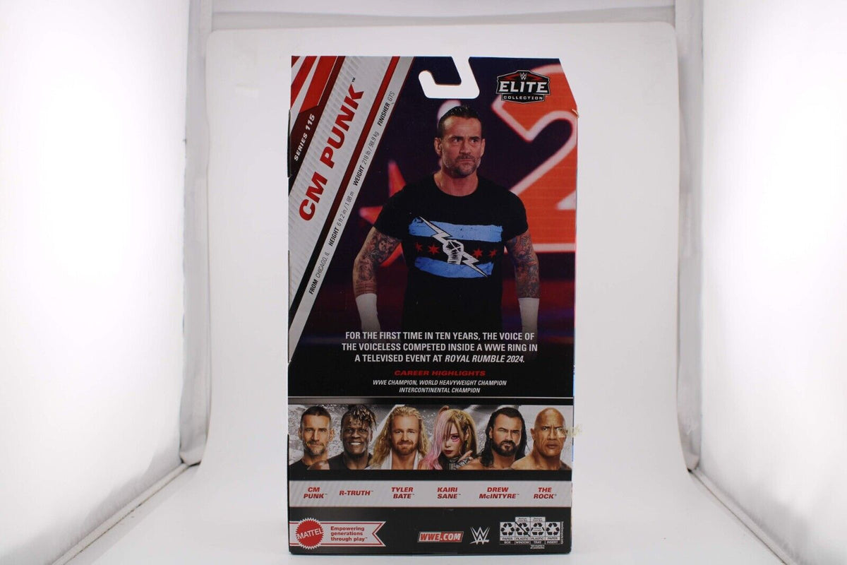 Mattel WWE ELITE - CM Punk- Series #115 - Wrestling Action Figure ...