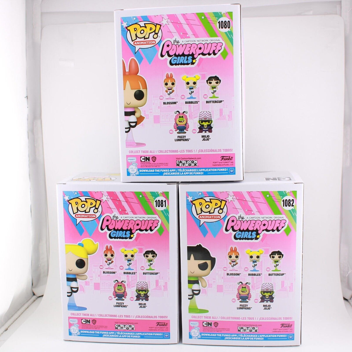 Funko Pop The Powerpuff Girls - Buttercup, Blossom, Bubbles - Set of 3 ...