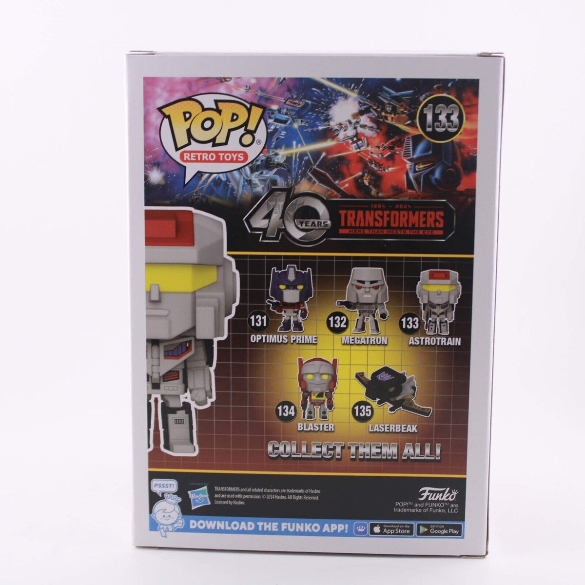 Funko POP Transformers Generation 1 G1 Astrotrain 40th Anniversary Fig ...