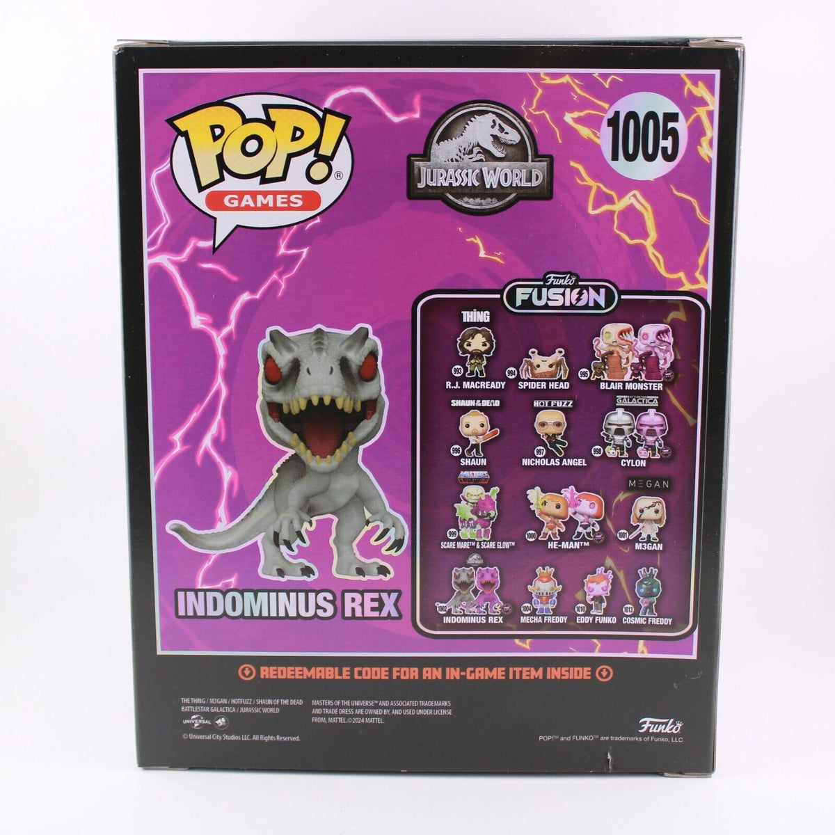 Funko Pop Fusion Jurassic World - Indominus Rex - Vinyl Figure - #1005 ...