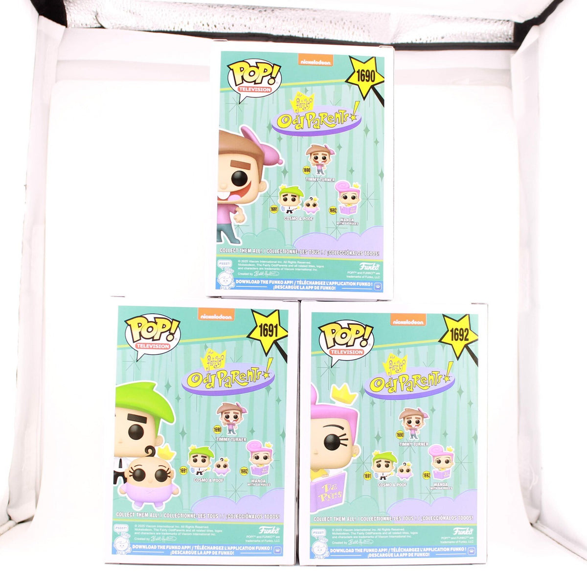 Funko Pop Fairly OddParents - Timmy Turner / Cosmo & Poof / Wanda Set ...