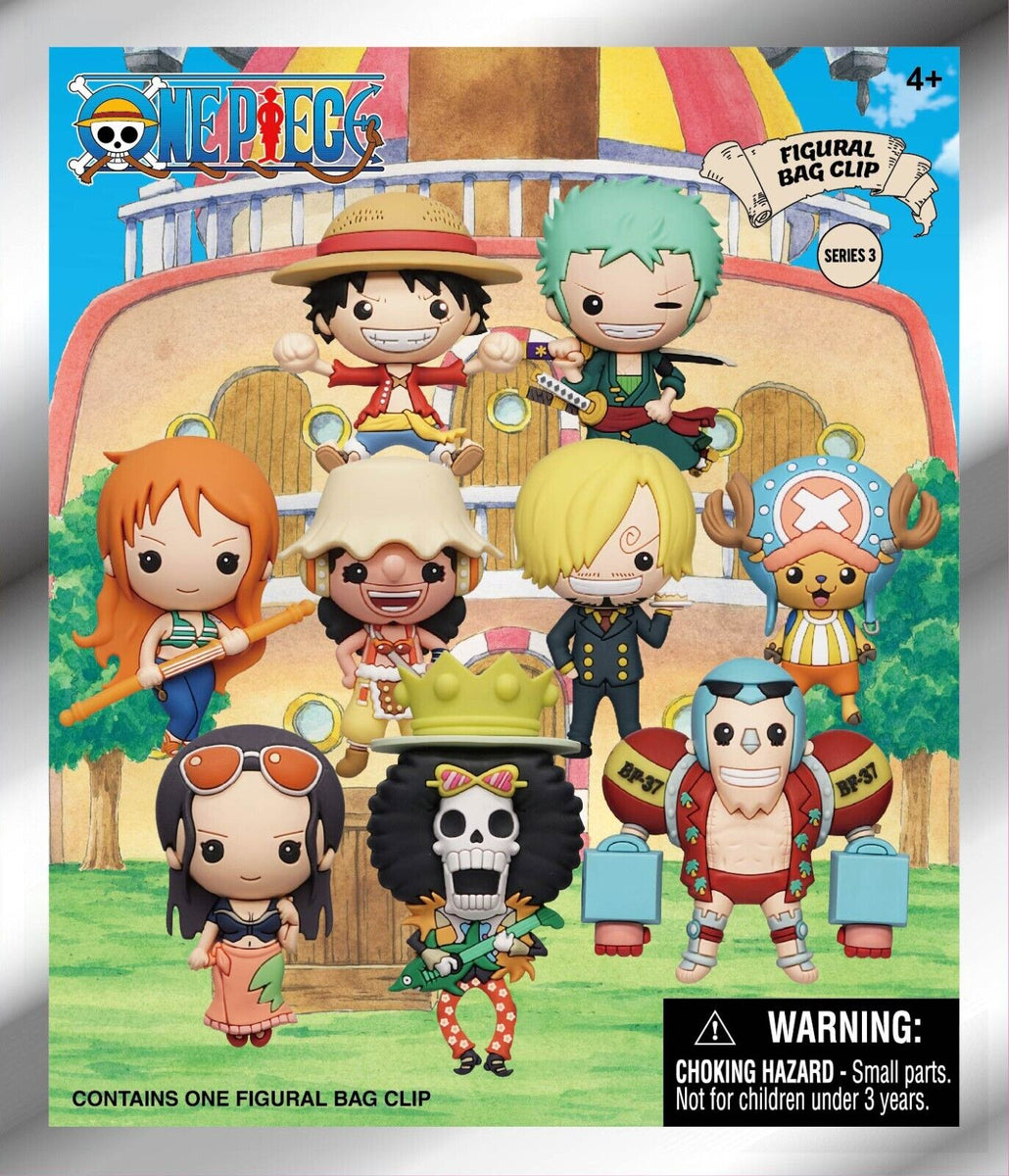 One Piece Anime 3D Figural Foam Bag Clip Series 3 - Blind Bag Keychain ...