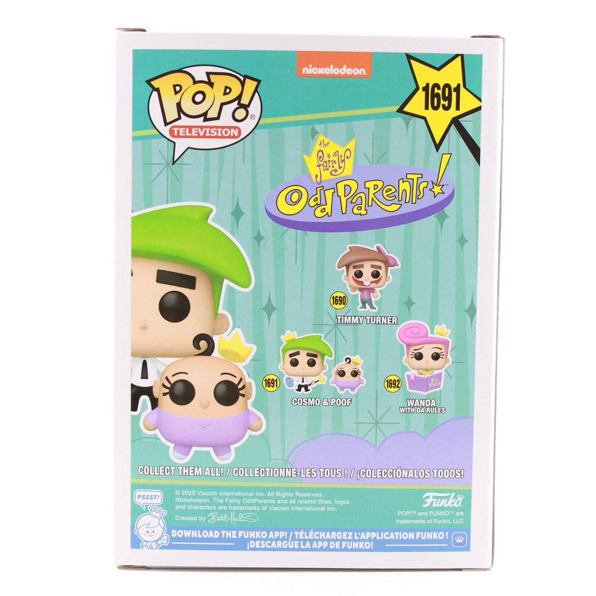 Funko Pop The Fairly OddParents - Cosmo & Poof - Vinyl Figure - #1691 ...