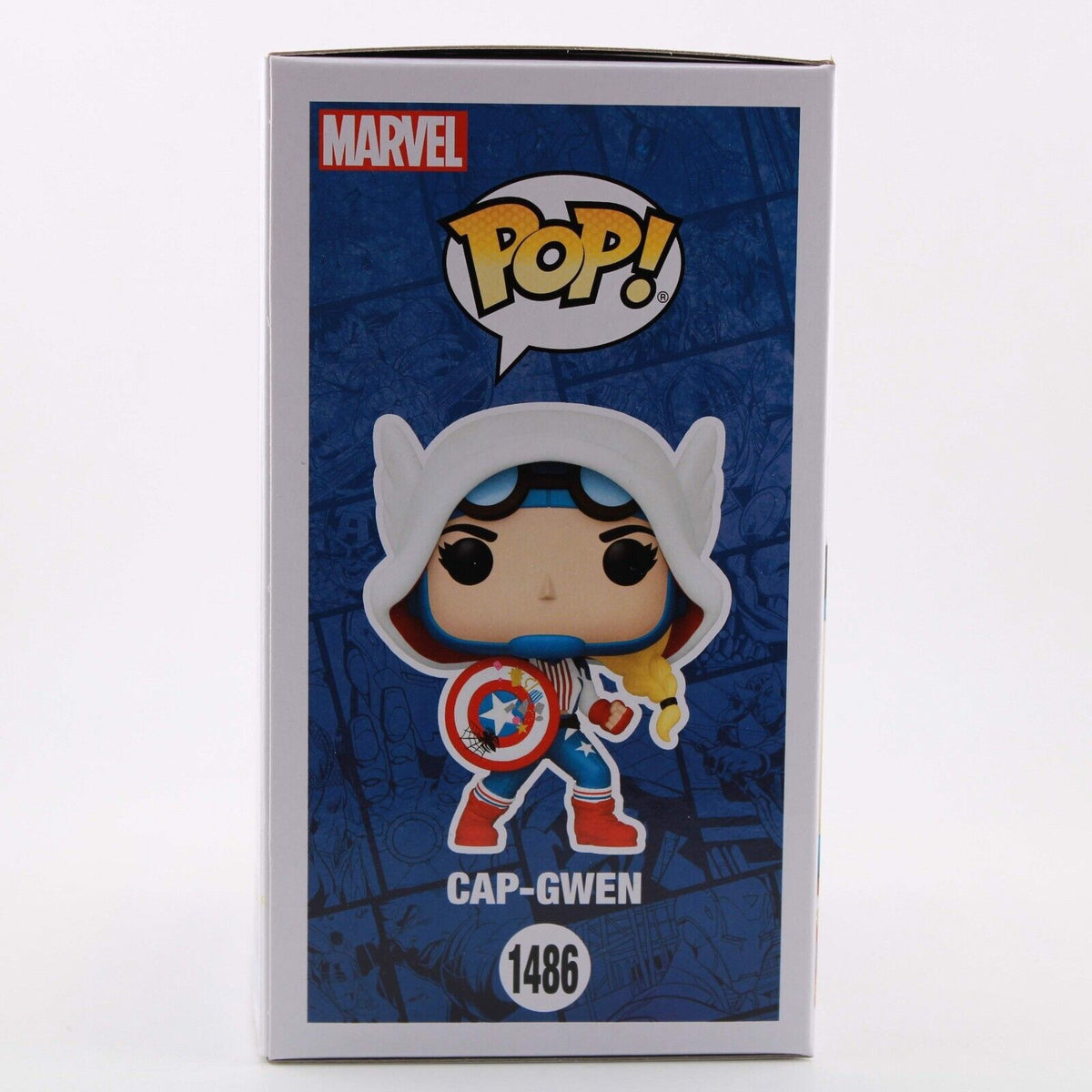 Funko Pop Marvel: Gwenverse - Cap-Gwen - Vinyl Figure - #1486 ...