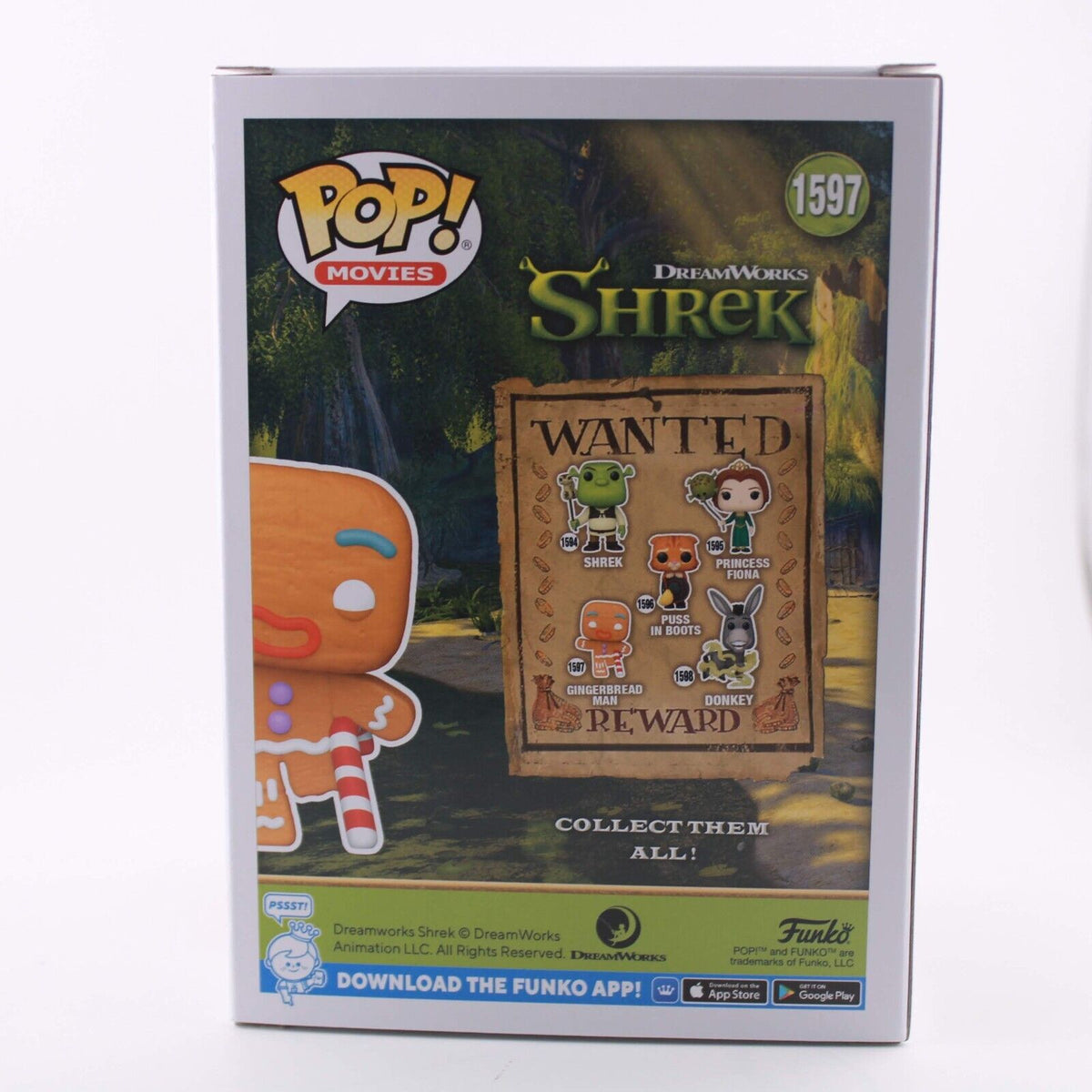 Funko Pop Shrek DreamWorks 30th Anniversary Gingy with Candy Cane # 15 ...