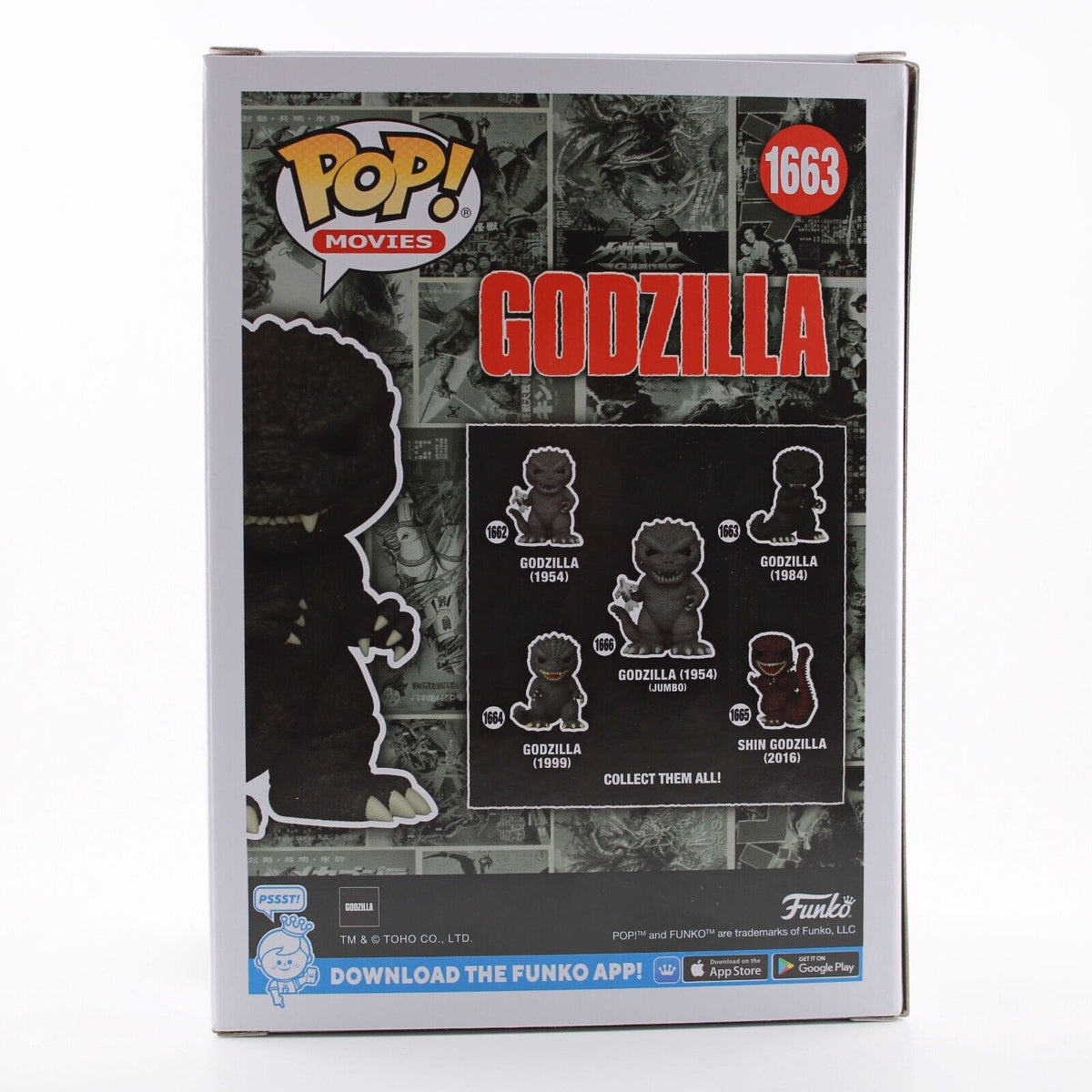 Funko Pop Godzilla - Godzilla (1984) - (Chase) - Vinyl Figure - #1663 ...