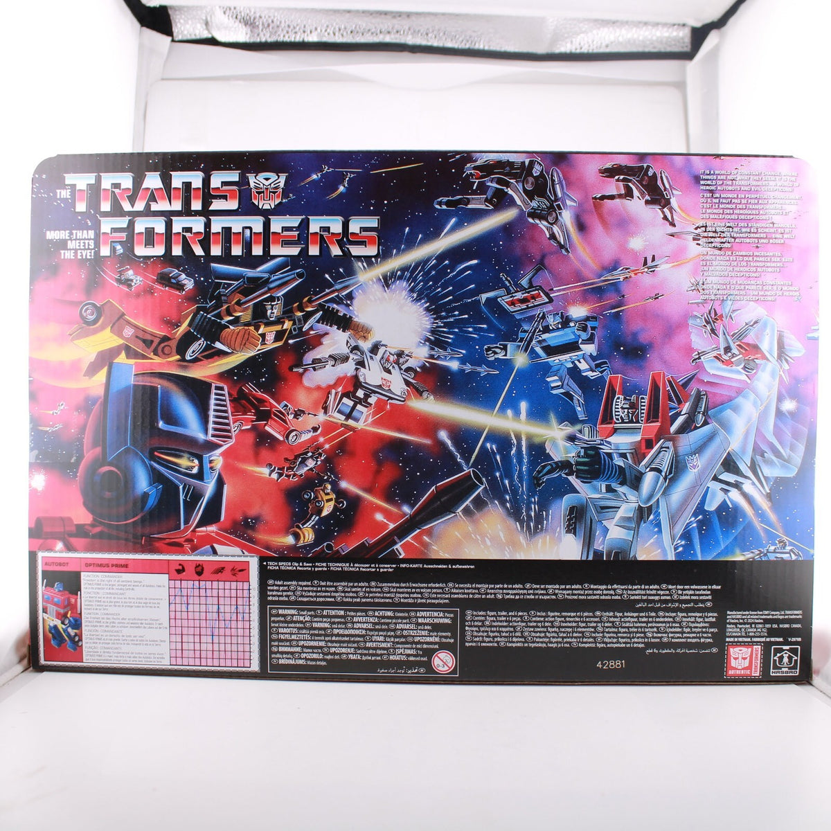 Transformers 40th Anniversary G1 Cartoon - Optimus Prime Retro Packagi ...