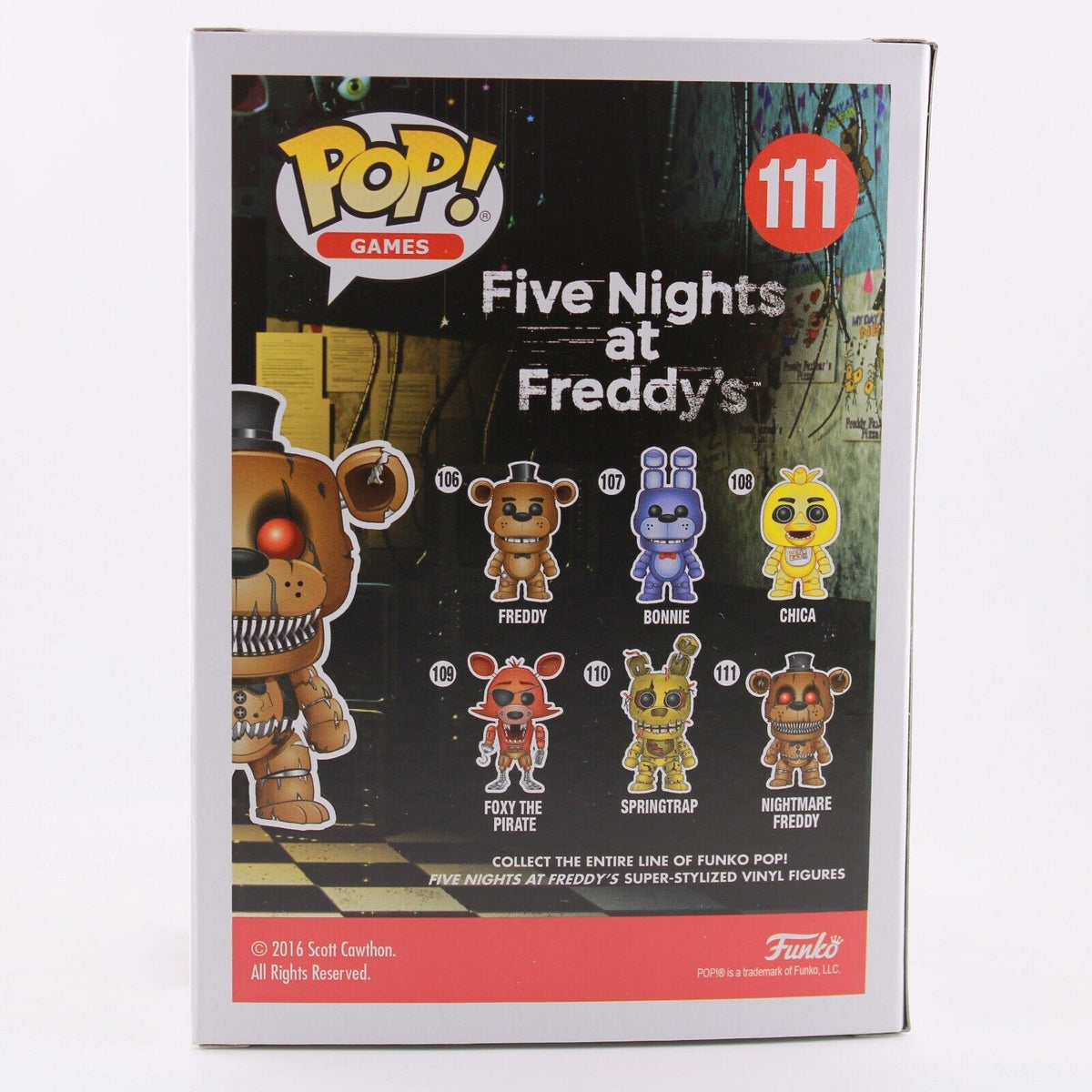 Funko Pop FNAF - Nightmare Freddy (GITD) - Walmart Exclusive - Figure ...