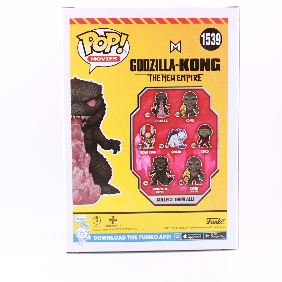 Funko Pop Heat Ray Godzilla x Kong: The Empire 2024 Figure # 1539 ...