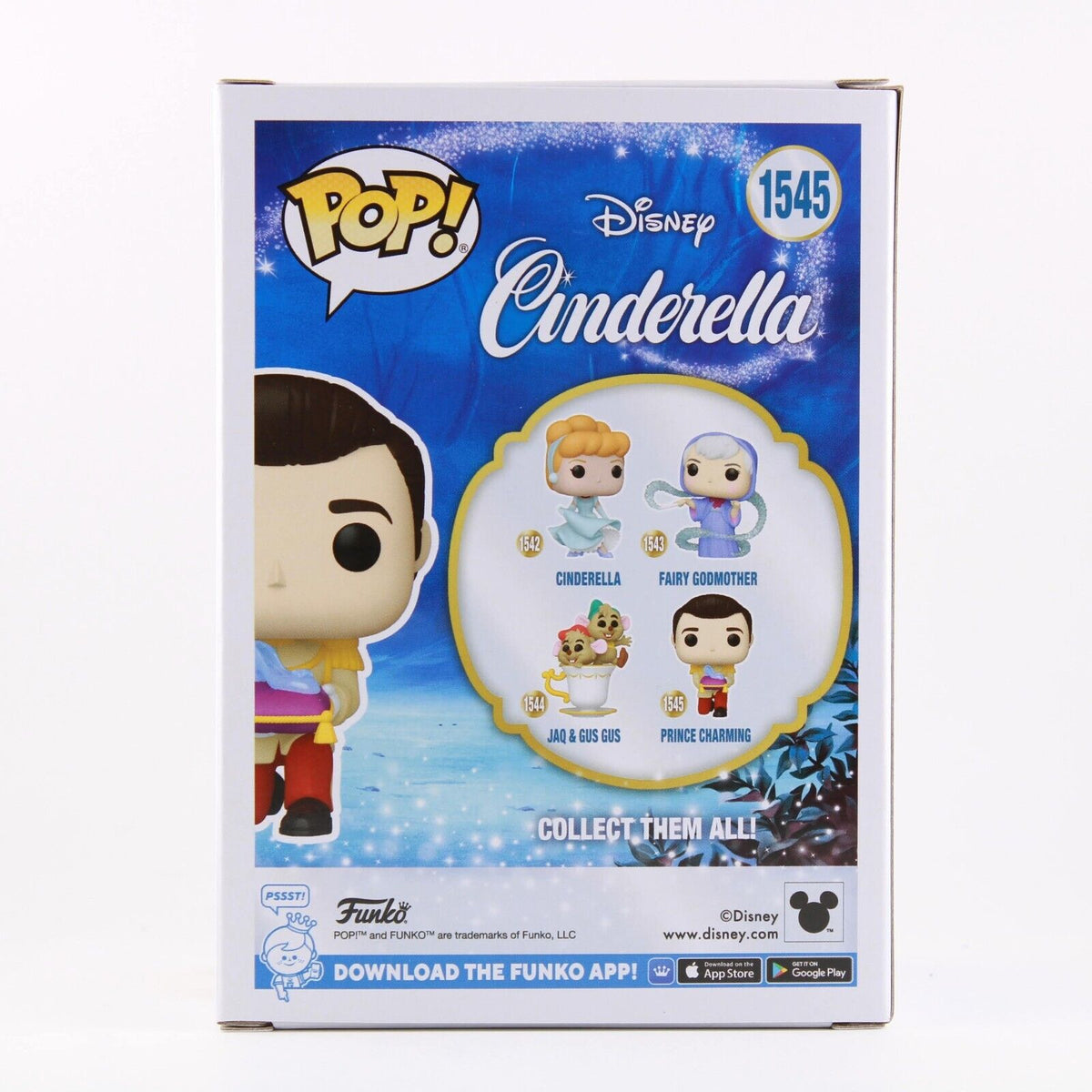 Funko Pop Disney Cinderella Prince Charming - Vinyl Figure - #1545 ...