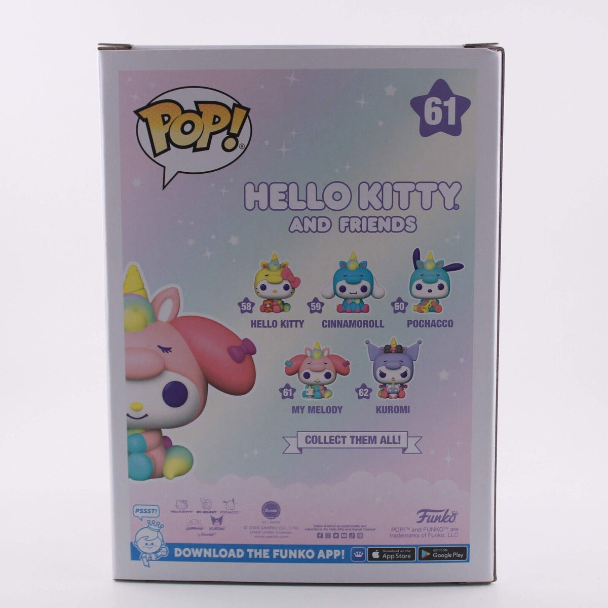 Funko Pop Hello Kitty and Friends Sanrio - My Melody - Vinyl Figure ...