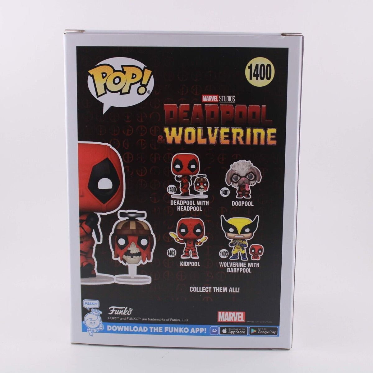 Funko Pop Marvel Deadpool & Wolverine - Deadpool with Headpool #1400 ...