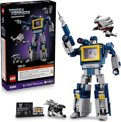 LEGO Icons Transformers: Soundwave - Building Set W/Sound Effects ...