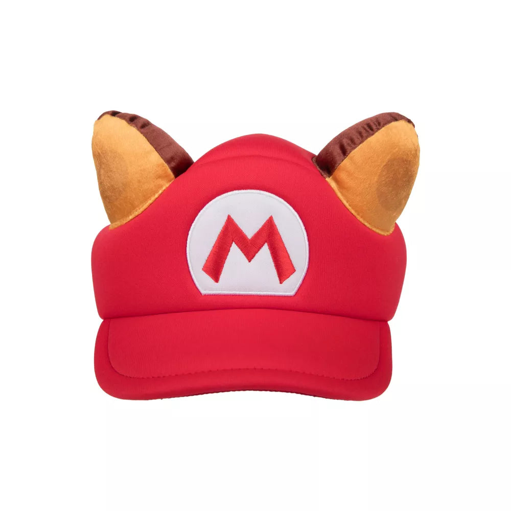 Bioworld Super Mario 3 - Raccoon Mario Red Hat / Cap Plush with ears ...