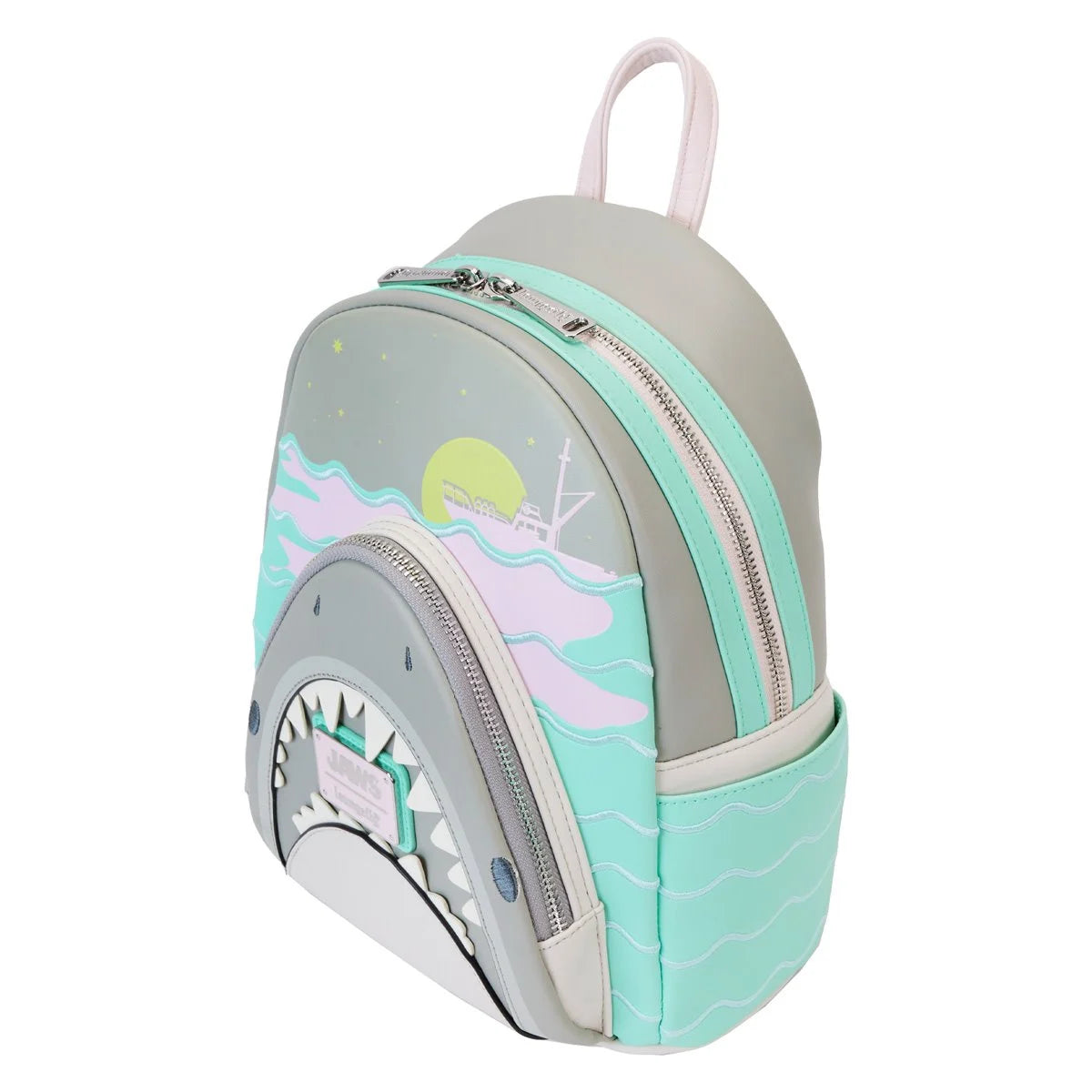 LoungeFly Jaws Glow-in-the-Dark Mini-Backpack – Blueberry Cat