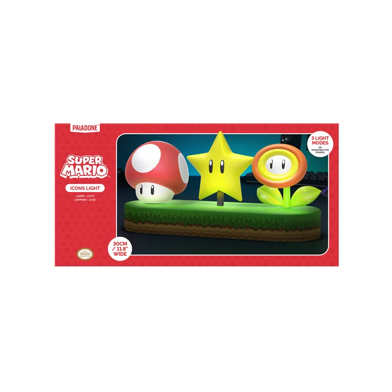 Paladone Super Mario Bros Icons Light Decorative Light Up - Flower / S ...