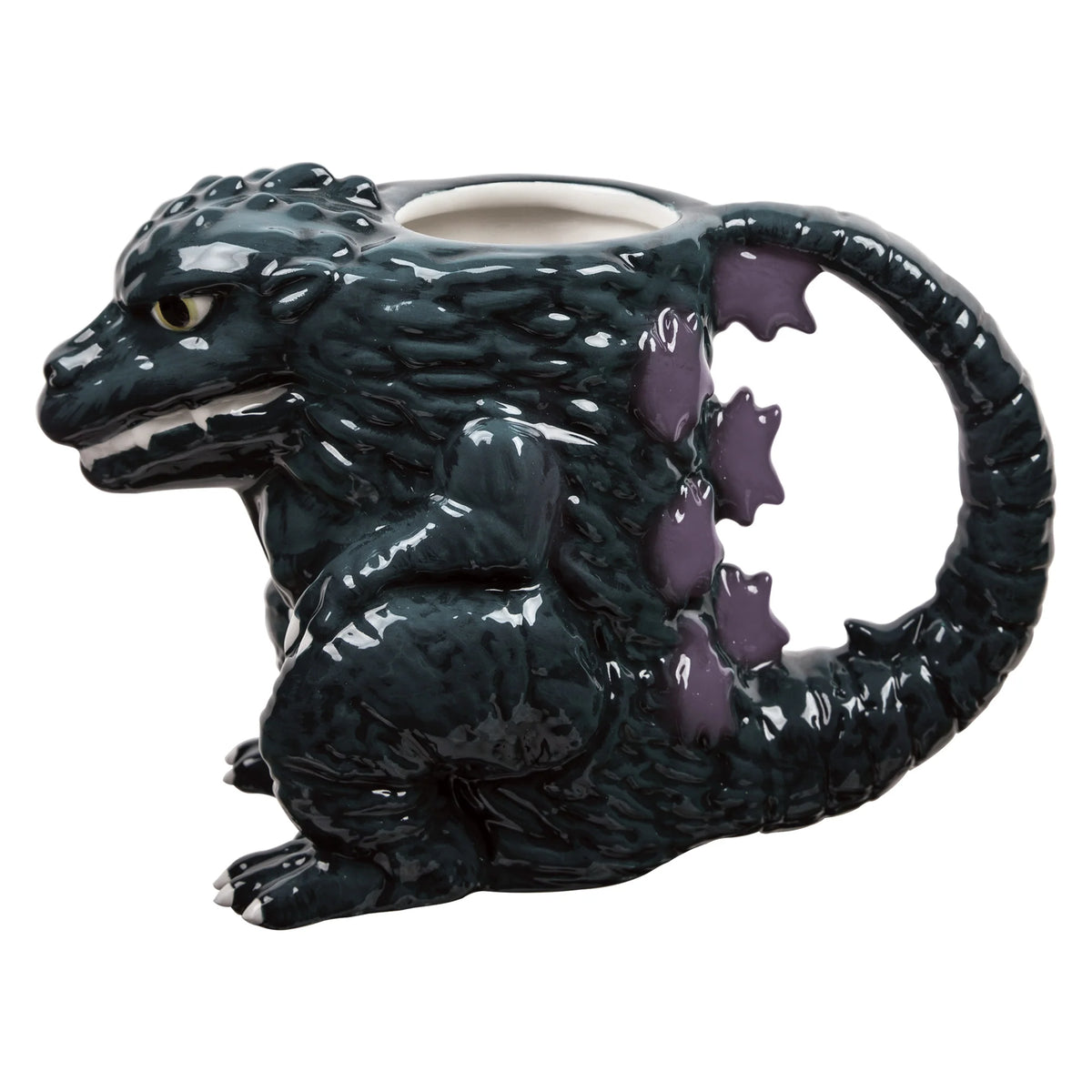 Godzilla Sculpted Ceramic Molded Figural Mug – Blueberry Cat