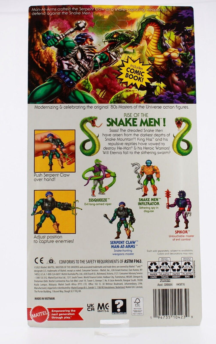 Masters of the Universe Origins Serpent Claw Man At Arms Snake Men Unp ...