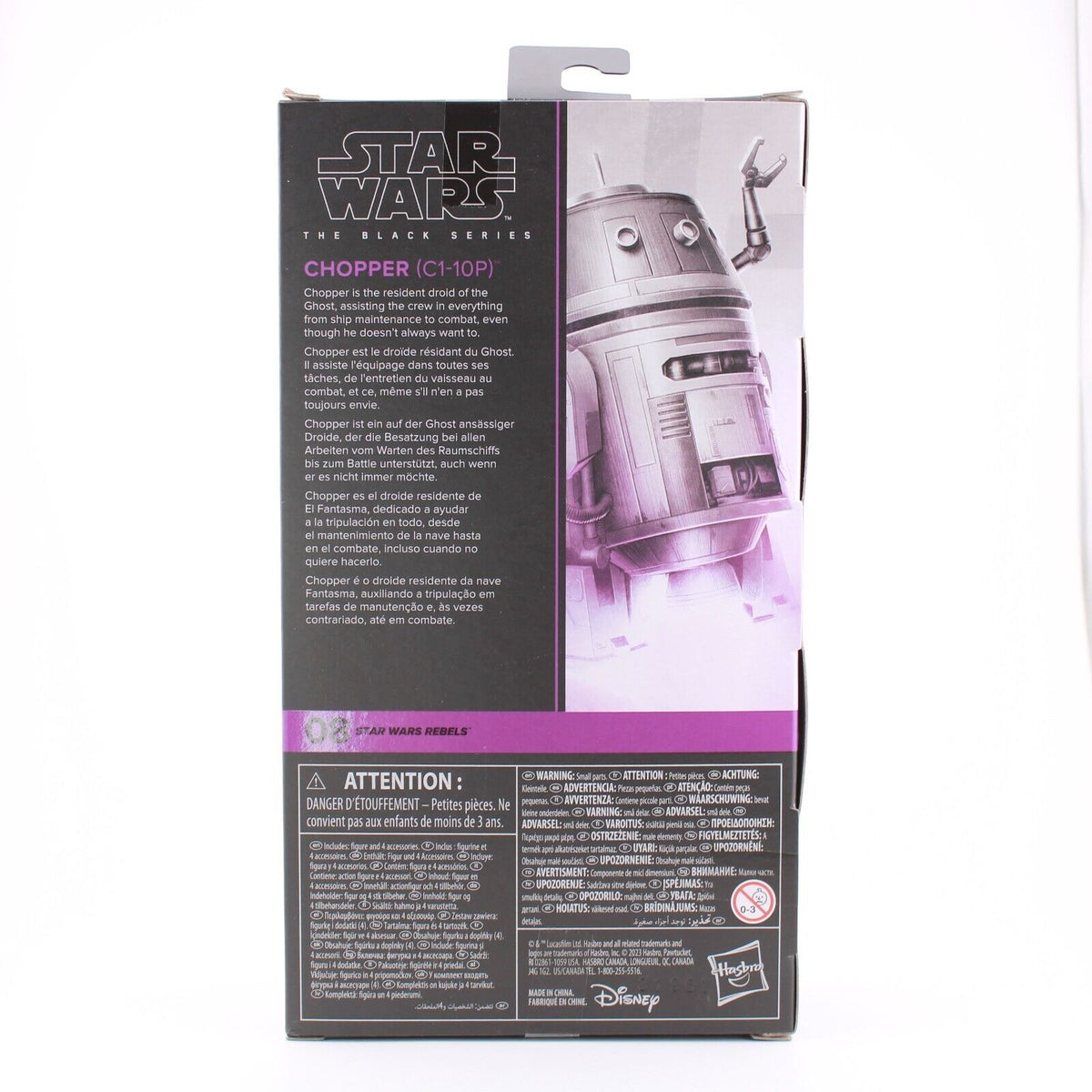 Star Wars Ahsoka Disney+ - Chopper Droid Black Series 6" Action Rebels ...
