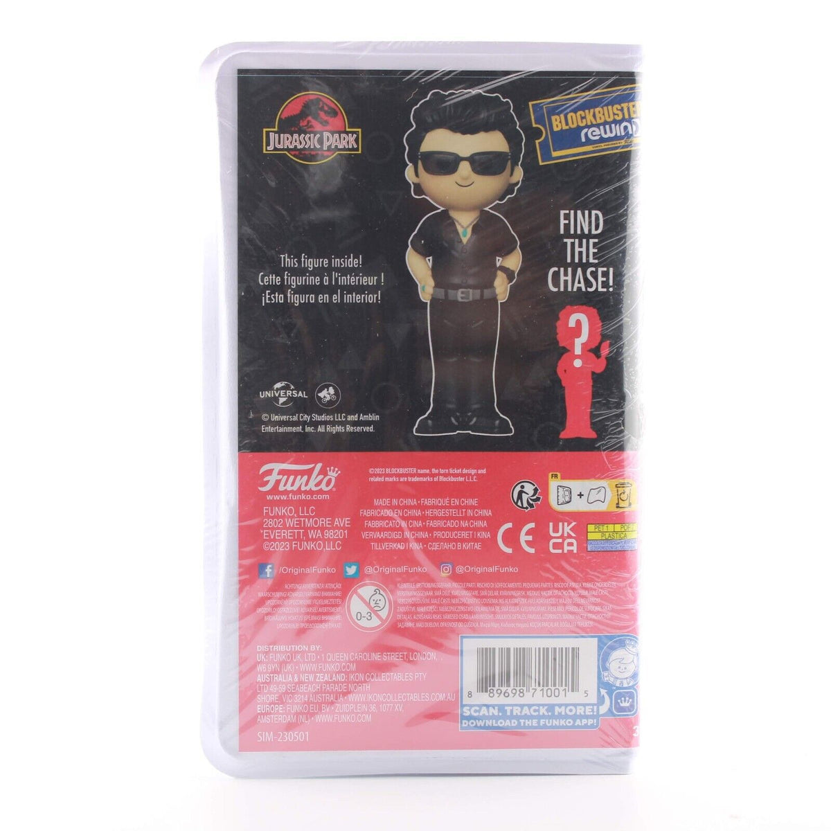 Funko Rewind Jurassic Park - Chance of Chase Blockbuster Ian Malcolm F ...