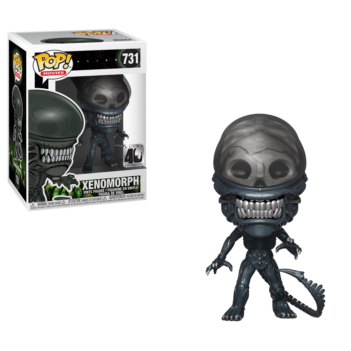 Funko Pop Movies: Alien 40th Anniversary Xenomorph Vinyl Figure # 731 ...