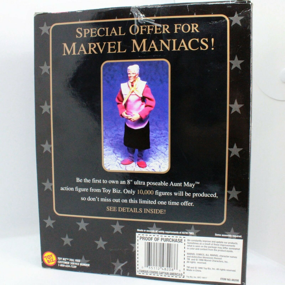 ToyBiz Marvel Comics Captain America - Milestones Famous Cover 8" Acti ...