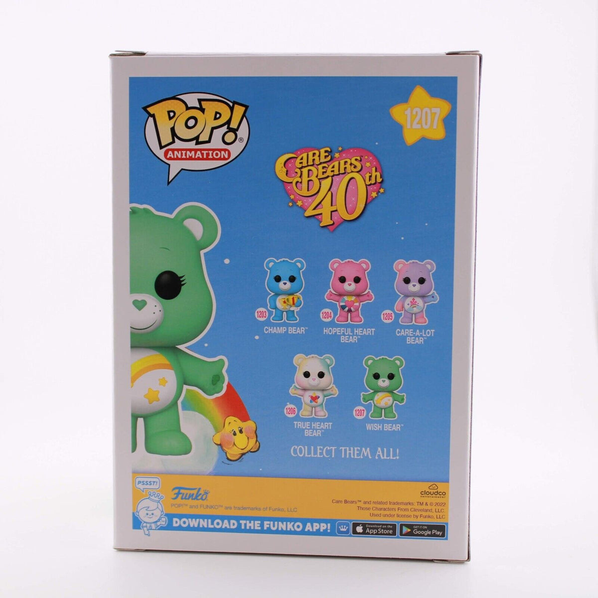 Funko Pop Animation Care Bears 40th Anniversary - Wish Bear CHASE Floc ...