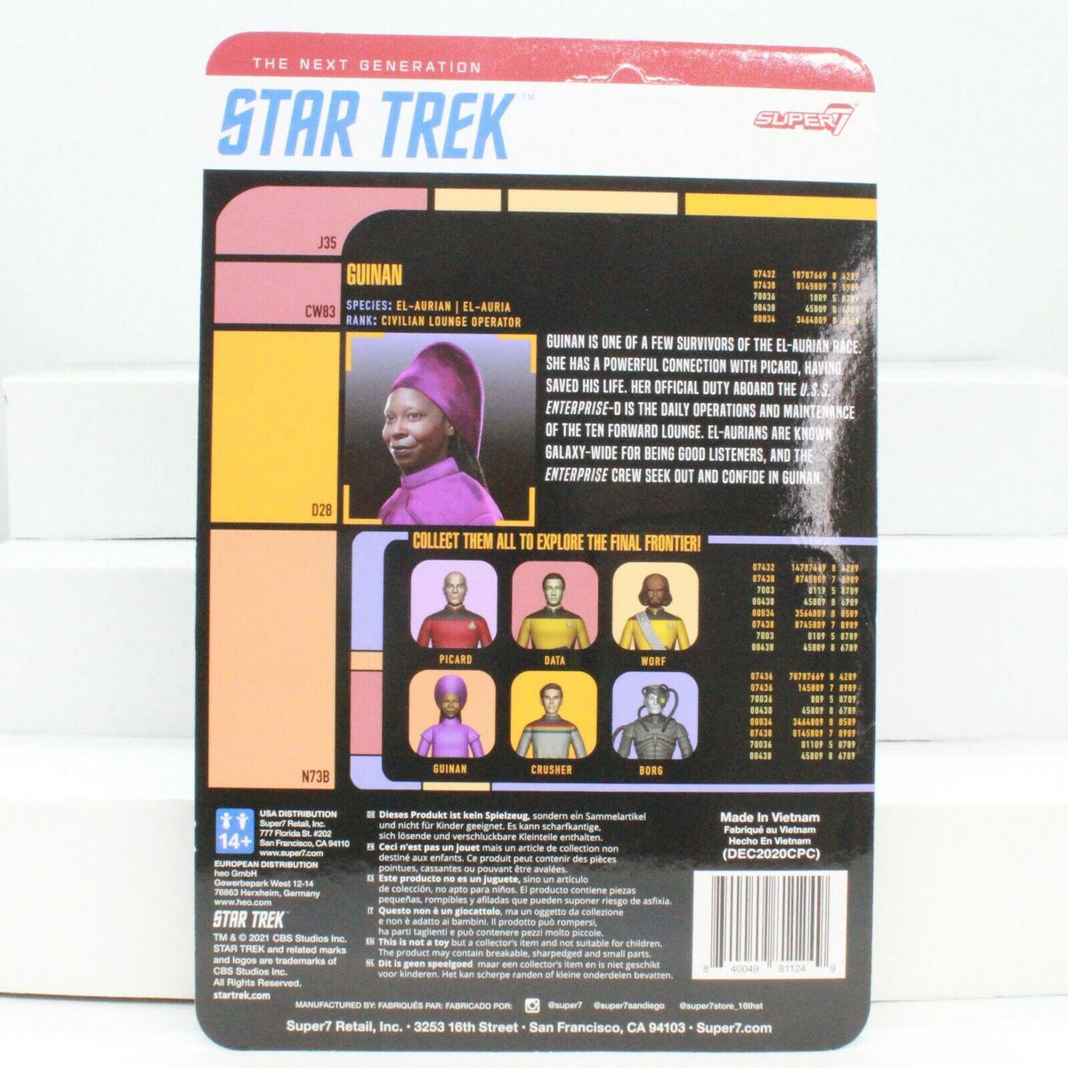 Star Trek The Next Generation Guinan - ReAction 3.75" Action Figure Re ...