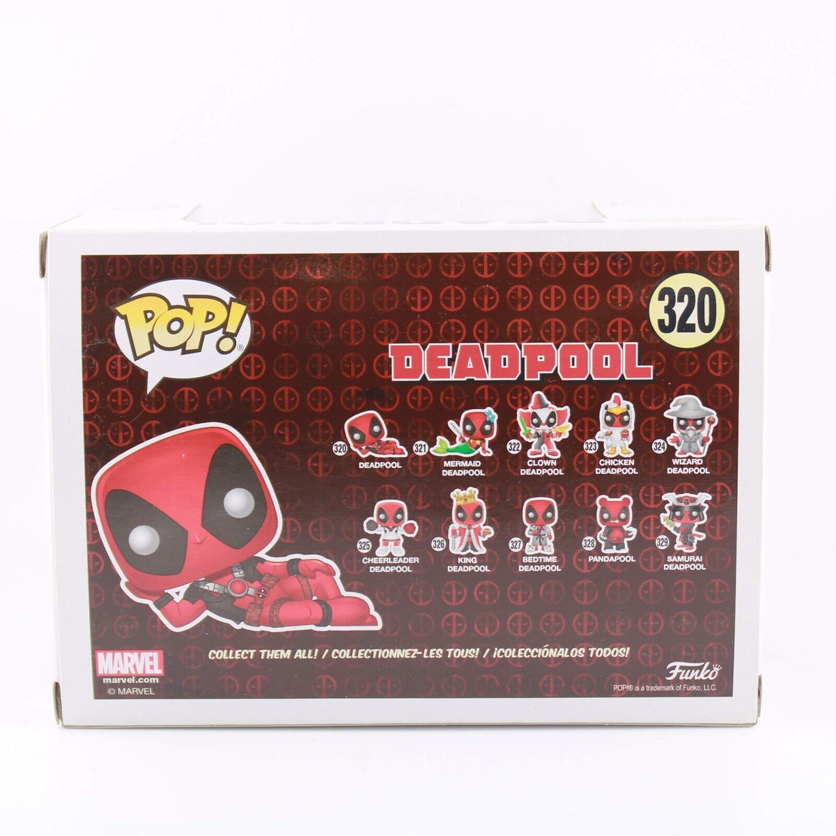 Funko Pop Marvel - Sexy Deadpool Laying Down Figure #320 – Blueberry Cat