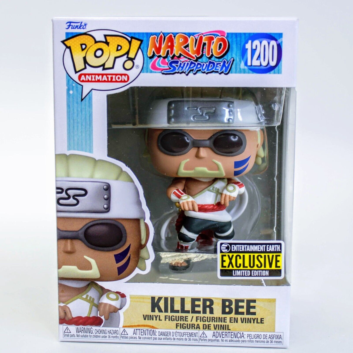 Funko POP! Naruto Shippuden Killer Bee CHASE Set of 2 EE Exclusive Fig ...