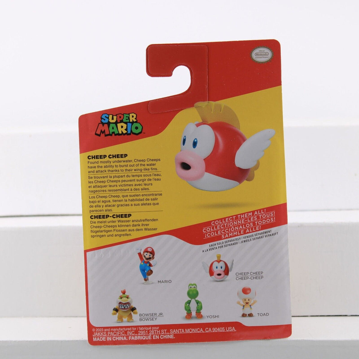 World of Nintendo Super Mario - Cheep Cheep 2.5" Mini-Figure Jakks Pac ...
