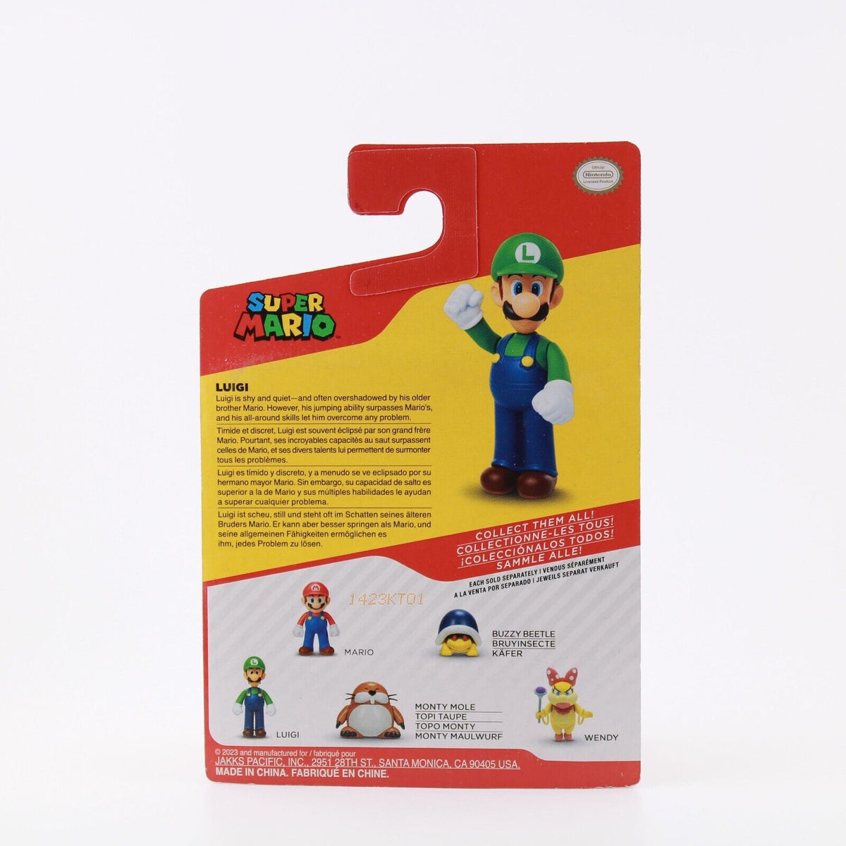 World of Nintendo Super Mario - Luigi 2.5" Mini-Figure Jakks Pacific ...