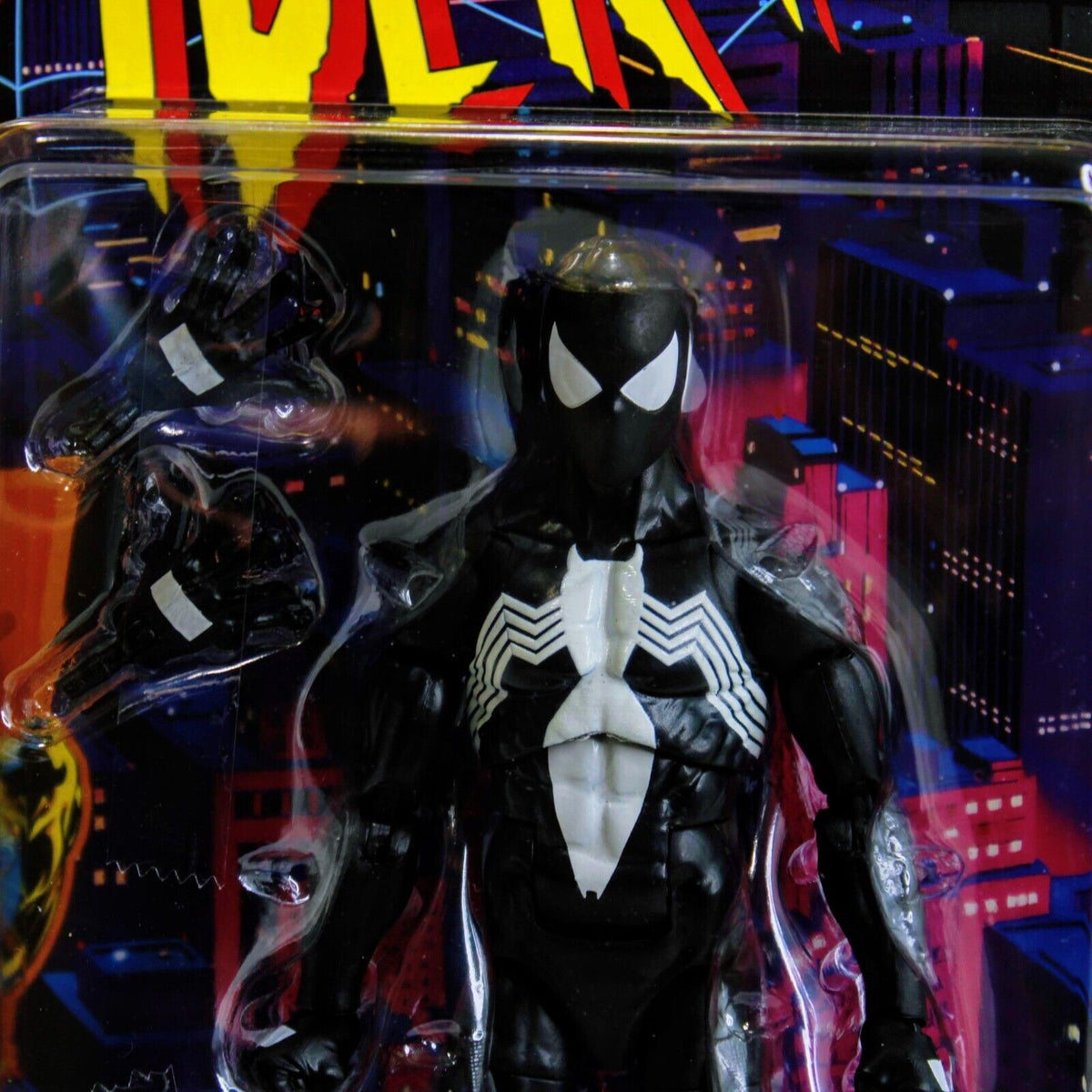 Marvel Legends Spider-Man Retro Symbiote Spider-Man 6" Animated Action ...