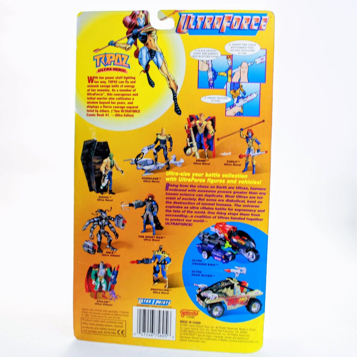 Ultraforce 1995 Galoob Topaz - Action Figure Ultra Hero # 8 – Blueberry Cat