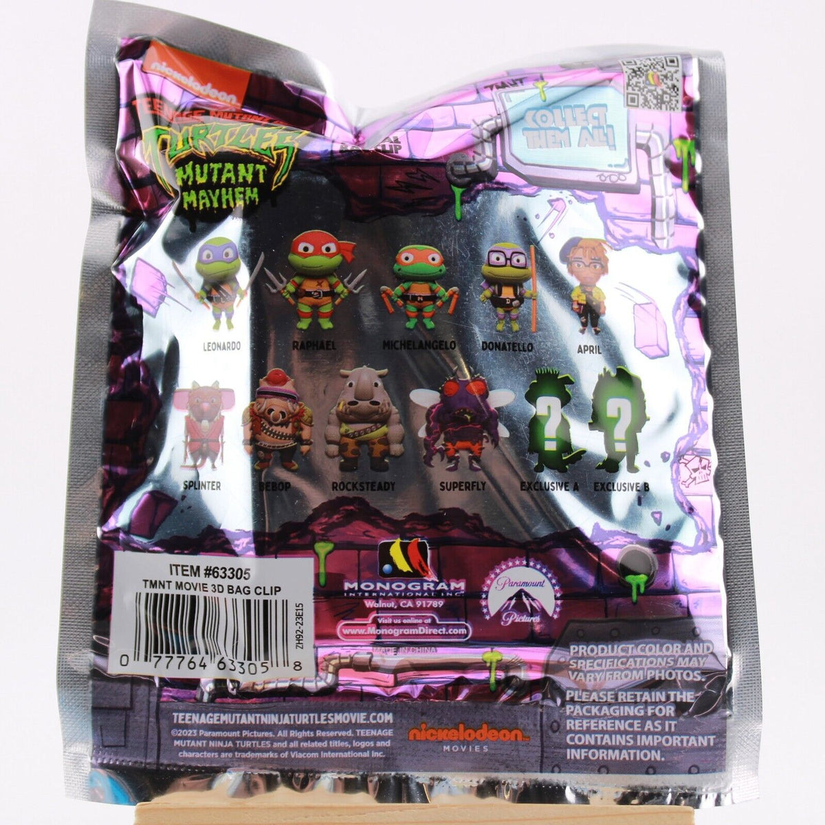 Teenage Mutant Ninja Turtles: Mutant Mayhem 3D Blind Bag Keychain TMNT ...