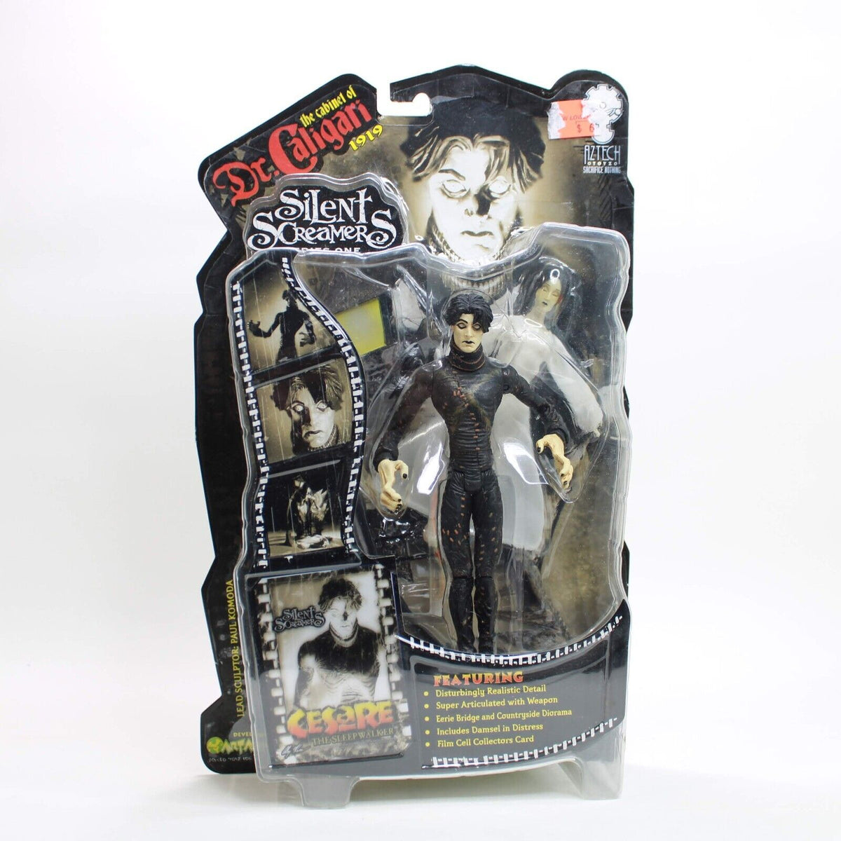 2000 AZTECH TOYS - SILENT SCREAMERS - DR CALIGARI 1919 - CESARE FIGURE ...