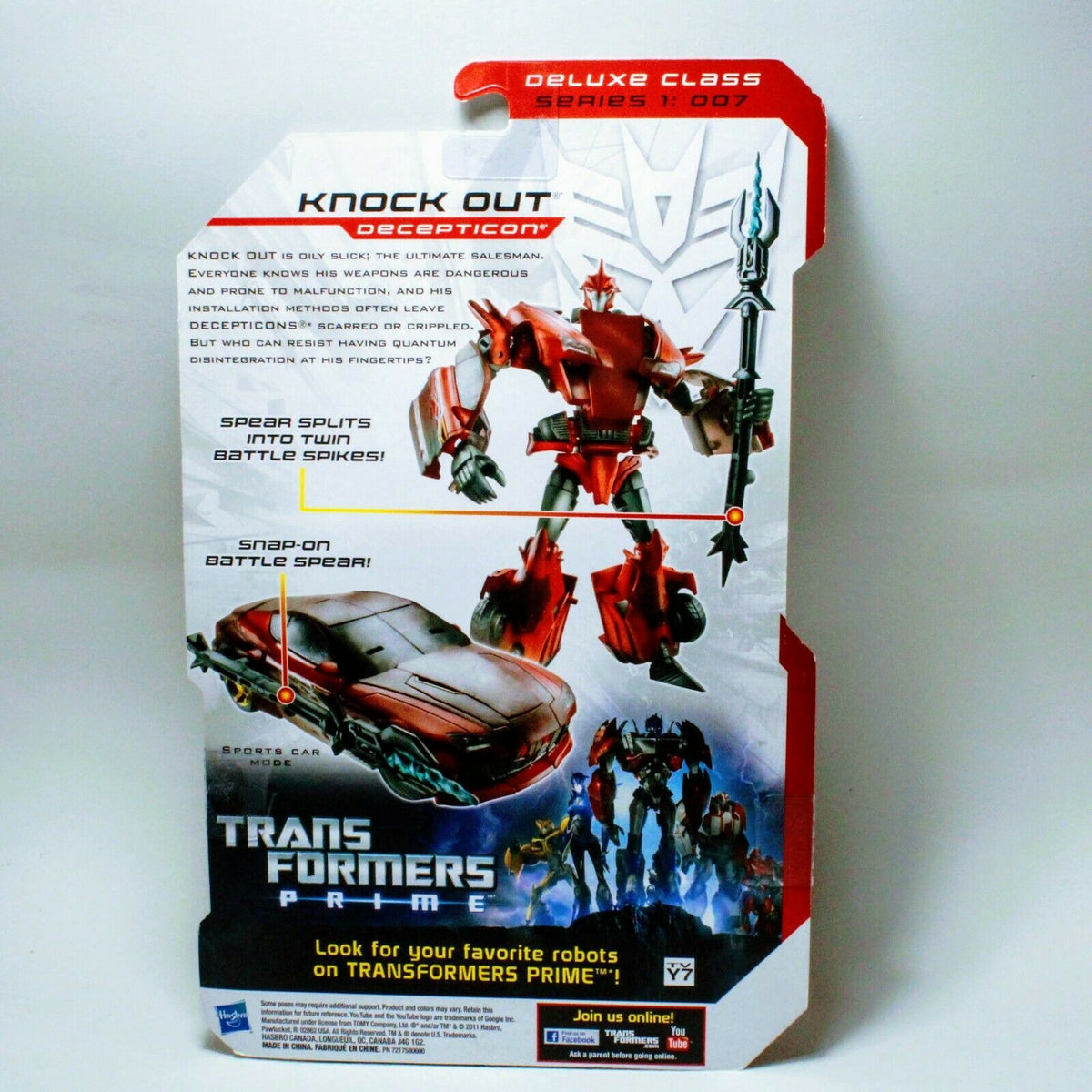 Transformers Prime Knockout - Robots in Disguise RID Knock Out Deluxe ...